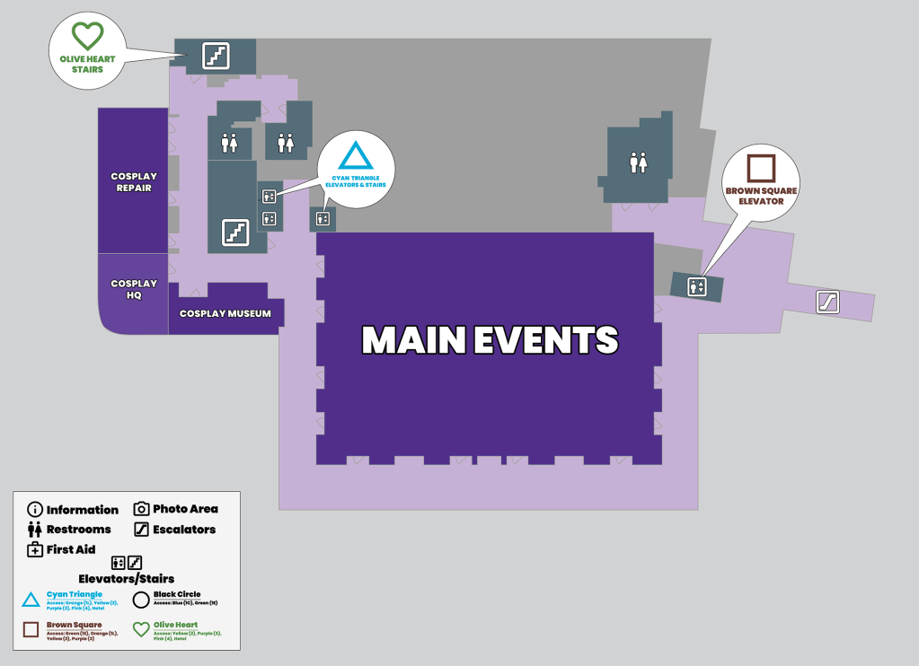 Convention Maps – Zenkaikon